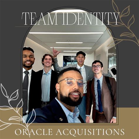 Learn About Team Identity At Oracle Acquisitions Oracle Acquisitions
