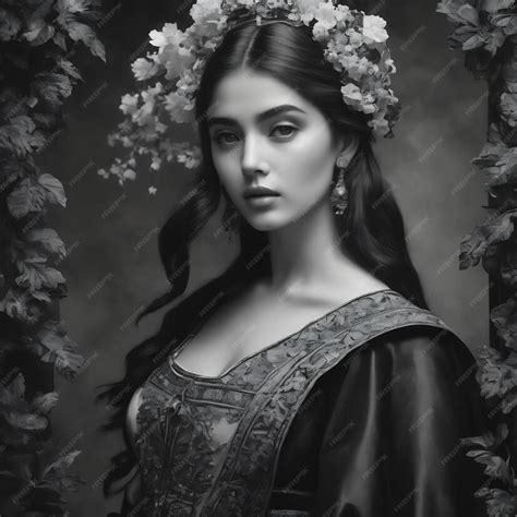 Premium Ai Image A Black And White Painting With Black And White Paint