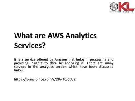 Co 4 Session 2 Aws Analytics Services Ppt