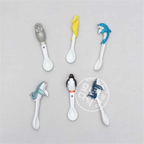 데꼴 데꼴 마린 티스푼 11 귀여운 도자기 티 커피 요거트 스푼 위시버킷