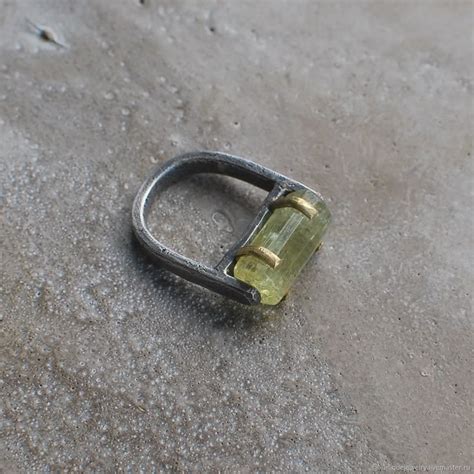 Кольцо с бериллом серебро и латунь в интернет магазине на Ярмарке