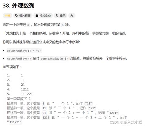 202445—力扣—外观数列 Csdn博客