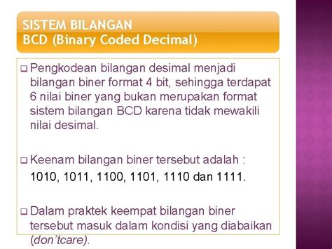 Organisasi Sistem Komputer 2 Sistem Bilangan Yang Umum