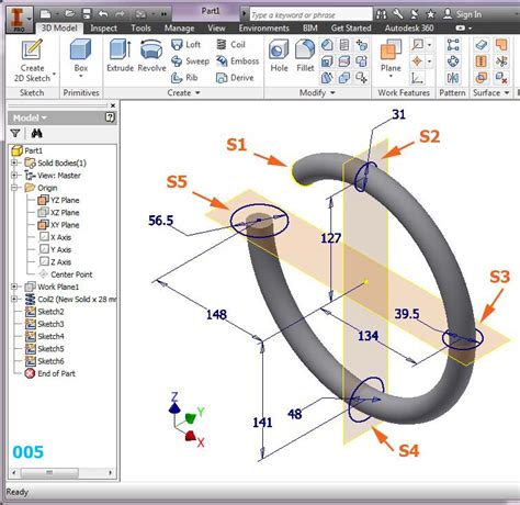 How To Model A Centrifugal Pump Body Spiral Construction Using Inventor 2014 Grabcad Tutorials