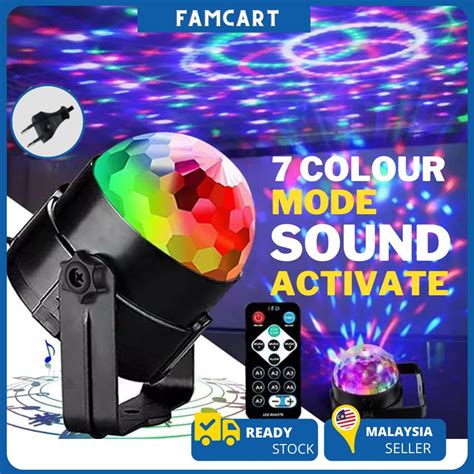 Ready Stockproocam Projector Lamp Lights Disco Led Ball Sound Activate P Laser Remote