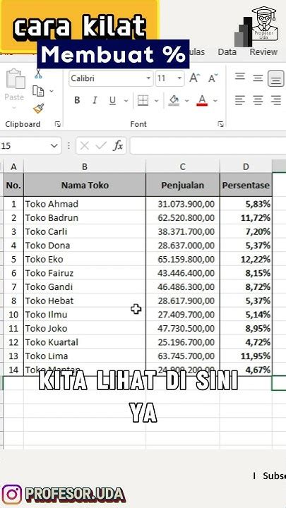 Cara Gampang Membuat Penjualan Di Excel Excel Exceltips