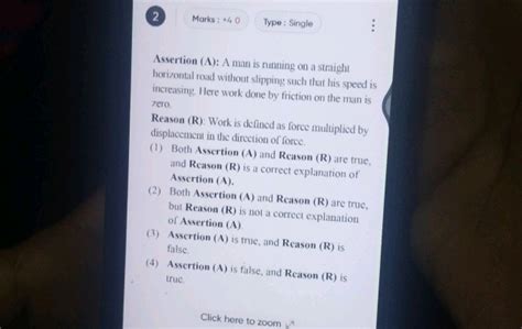 Marks Type Single Assertion A A Man Is StudyX