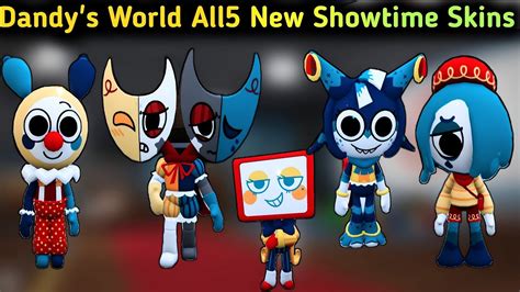Dandys World New Update All 5 Showtime Skins Gamepass Showcase Dandy