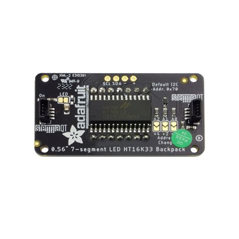 Stemma Qt 056 4 Digit 7 Segment Display 7 Segment Led Display With
