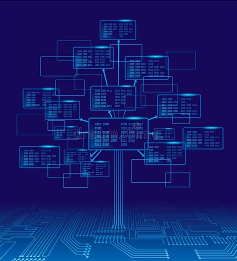Binary Tree Stock Vector Illustration Of Shiny Flowchart 45281366