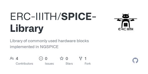Github Erc Iiithspice Library Library Of Commonly Used Hardware