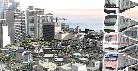 지하철 플랫폼 복합거리 풀세트