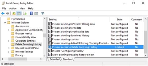 Delete Browsing History Internet Explorer Password Recovery