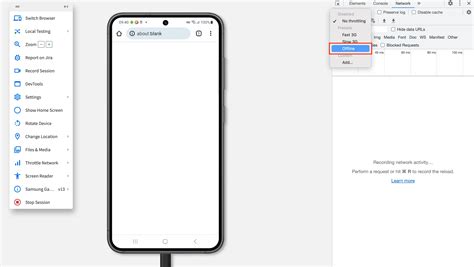 Test In Different Network Conditions Using Throttle Network On
