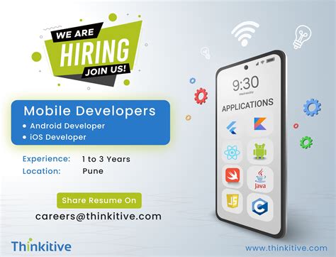 Thinkitive Technologies 📣attention All Enthusiasts Thinkitive Is Hiring For Mobile Experts
