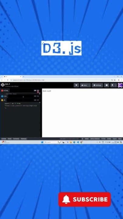 How To Load D3js In A Javascript Project Shorts D3 Tamil