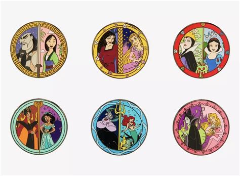 Disney Princess And Villain Blind Box Pin Set At Hot Topic Disney Pins Blog