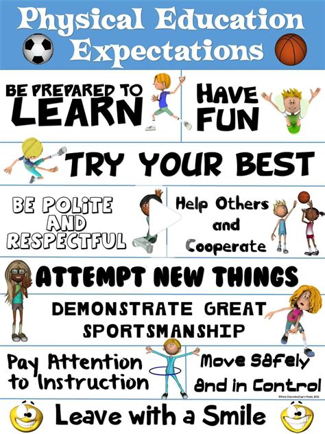 Pe Rules Poster Modern Poster Layouts