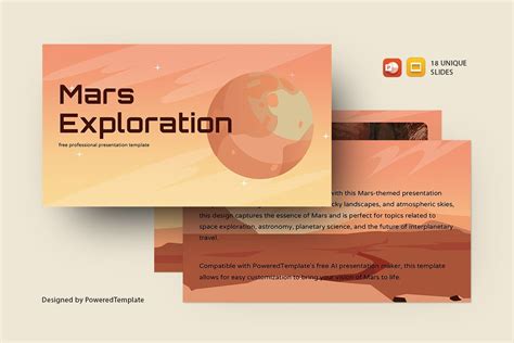Mars Exploration Free Presentation Template Free Presentation
