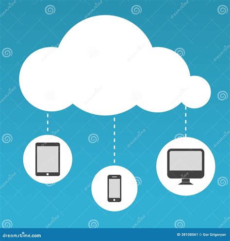 Cloud Computing Abstract Illustration Stock Image Image 38108061