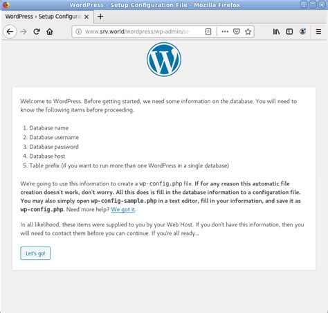 Centos 8 Apache D Blog System Wordpress Server World