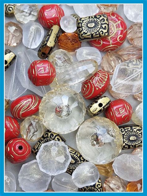 Набор акриловых бусин для рукоделия произвольный микс купить с доставкой по выгодным ценам