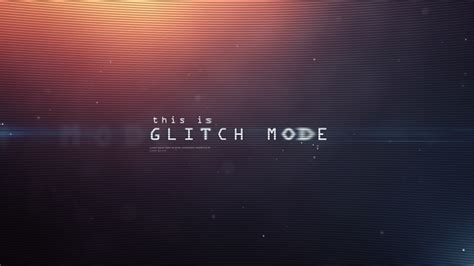 274 Glitch Mode Intro Template For After Effects Enzeefx