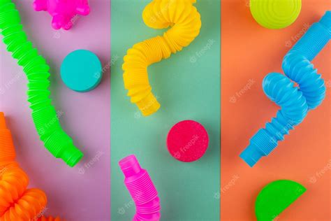 Free Photo Still Life Of Small Decorative Objects With Vivid Colors