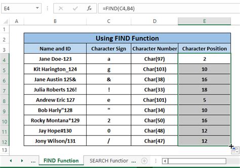 Excel Search Character String Catalog Library