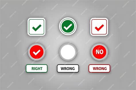 Vector Collection Of Check Mark Buttons And Check Box Icons For Digital