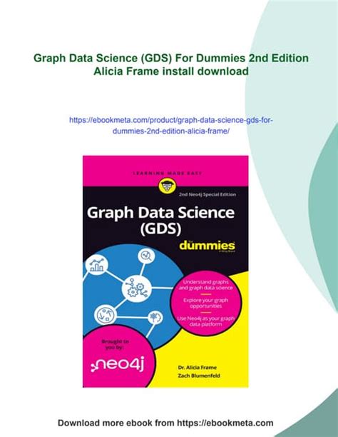 Graph Data Science Gds For Dummies 2nd Edition Alicia Frame Pdf
