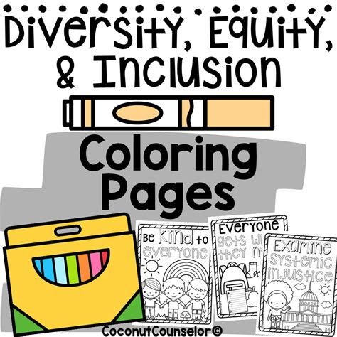 Diversity Equity Inclusion Coloring Pages Made By Teachers