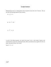 Understanding Complex Numbers Solutions Imaginary Units And Course Hero