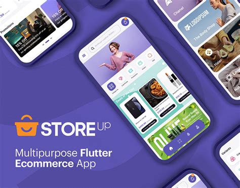 Multipurpose Flutter ECommerce App Template Images Behance