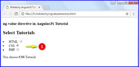 Angularjs Ngvalue Wikitechy