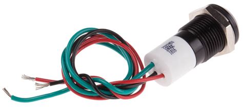 RS PRO RS PRO Panel Mount Indicator 24V Dc 14mm Mounting Hole Size Lead Wires Termination