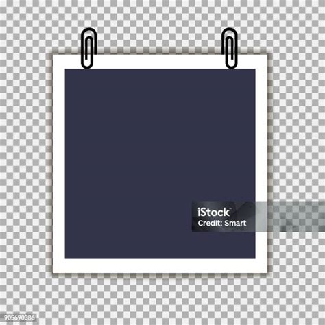 사진 프레임 클립 격리 배경입니다 세련 되 고 귀여운 사진이 나 이미지에 대 한 서식 파일 검은색에 대한 스톡 벡터 아트 및 기타 이미지 Istock