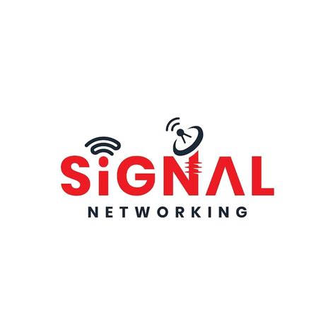 Premium Vector Signal Networking Lettering Text Creative Design