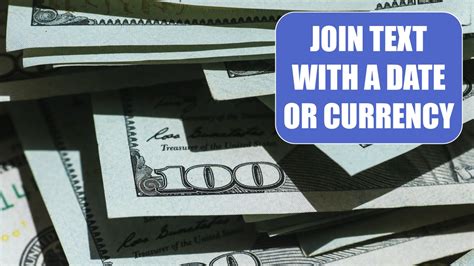 Join Text With A Date Or Currency Excel Tips Mrexcel Publishing