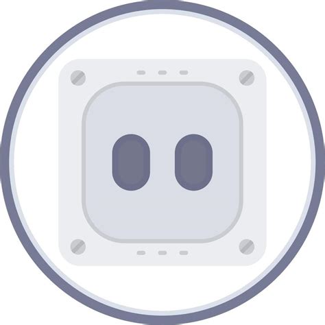 Socket Flat Circle Uni Icon 38877646 Vector Art At Vecteezy