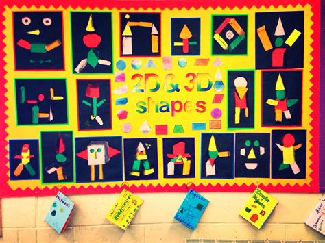 My Wall Display For 2d And 3d Shape 3d Shapes Activities Numeracy