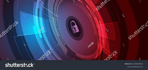 Cyber Security Information Network Protection Future Stock Vector