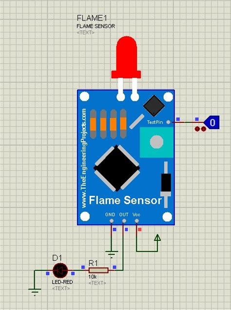 Flame Sensor Library For Proteus The Engineering Projects