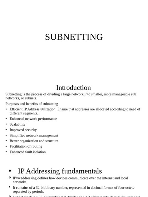 Sub Netting Pdf Ip Address Computer Science