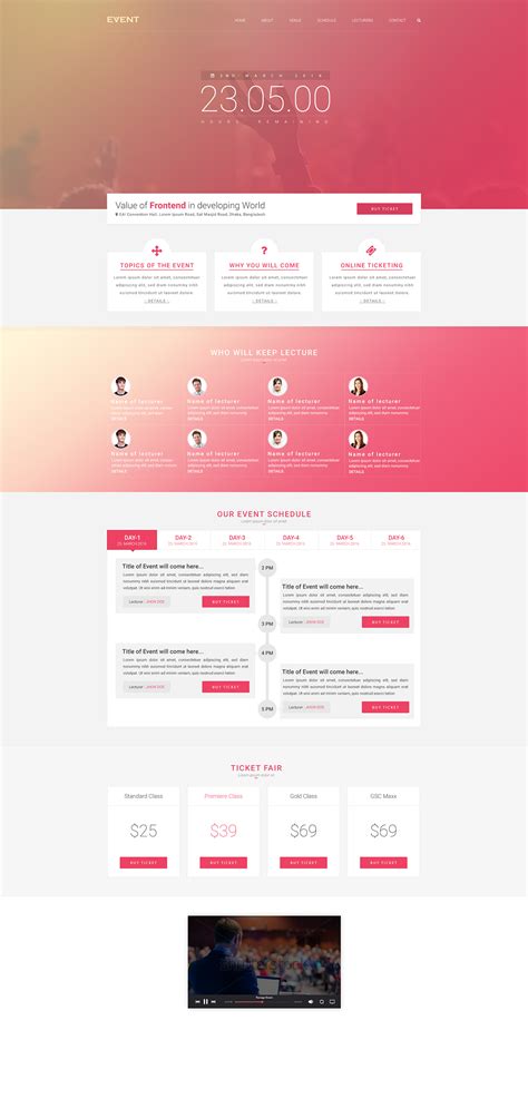 Event Management Website Design On Behance