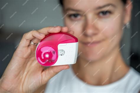 Premium Photo Close Up View Of Woman Holding Medicine Dry Powder Inhaler For Treatment Asthma