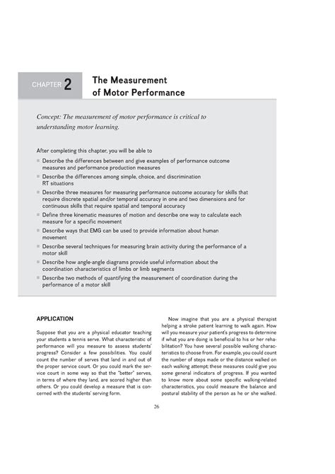 Magill Anderson Motor Learning Chapter 2 26 Chapter 2 The Measurement Of Motor Performance