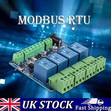 Modbus Rtu 4 Way Relay Module Ttlrs485 Interface Communication With Indicators £909 Picclick Uk