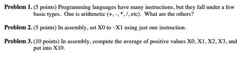 Solved Problem 1 5 Points Programming Languages Have Many