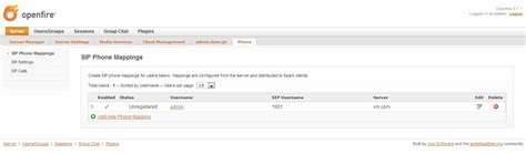 asterisk with freepbx and openfire phone mappings configuration